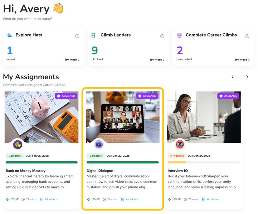 Complete Assignments